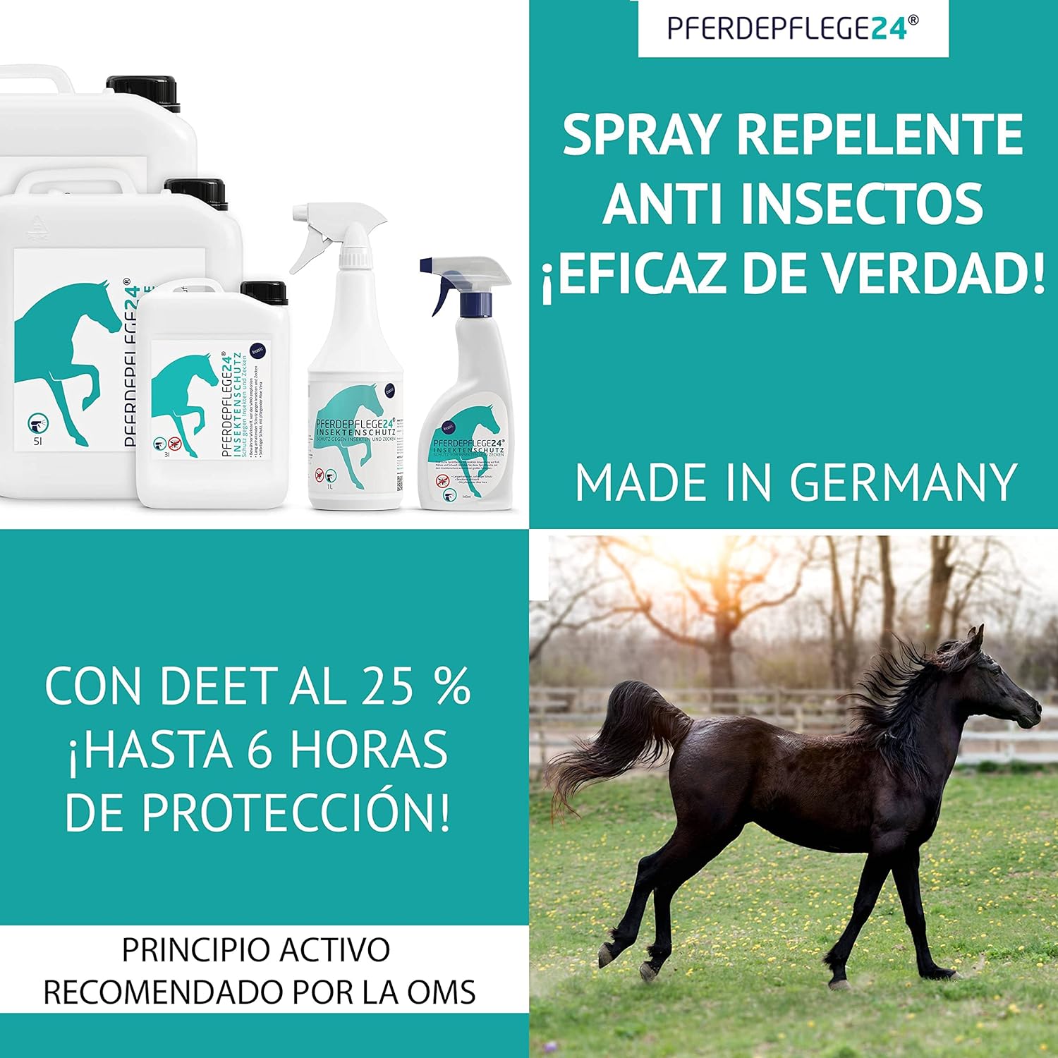 TOP 1 - Repelente anti insectos para caballos más vendido